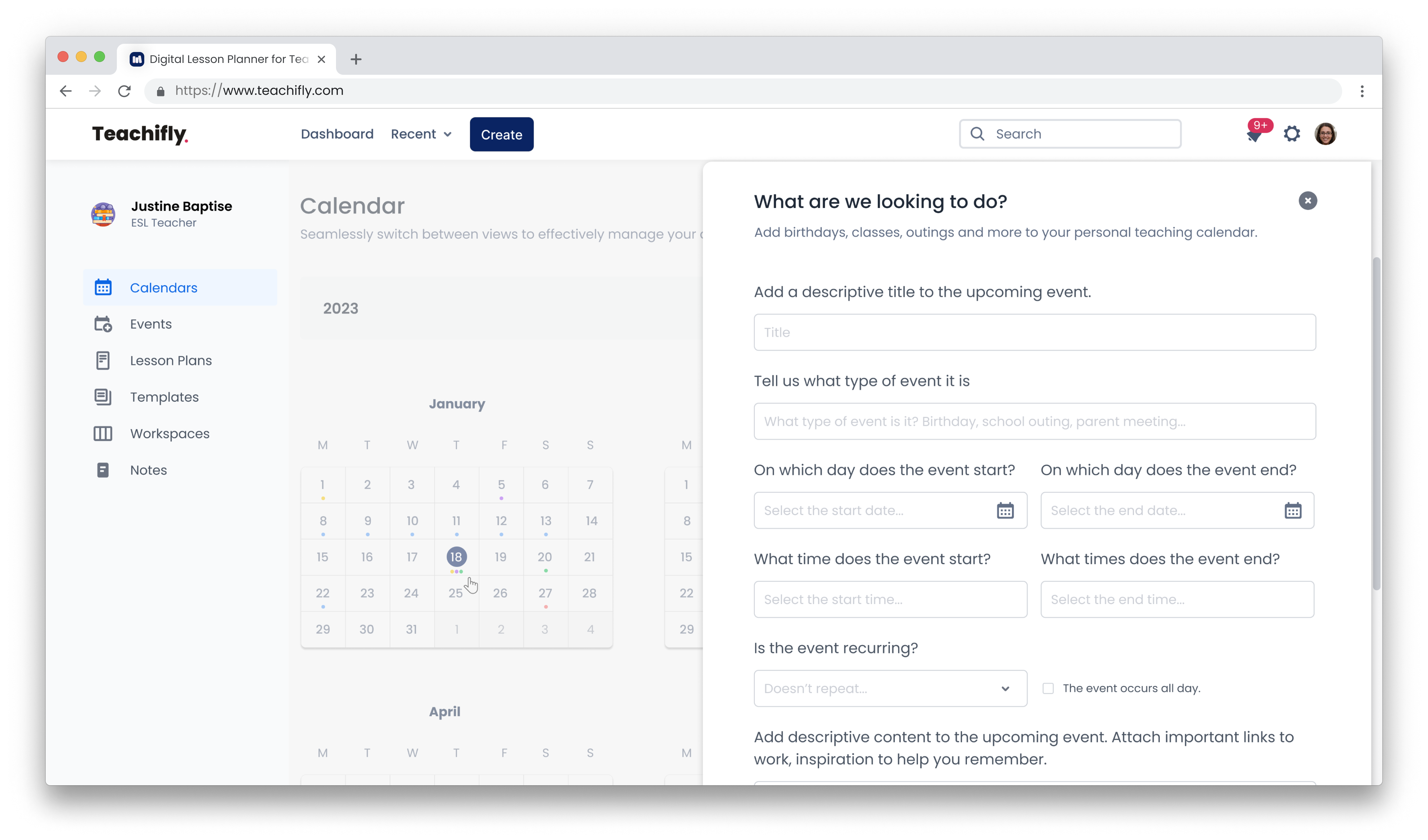 Digital Lesson Planner for Teachers | Teachifly